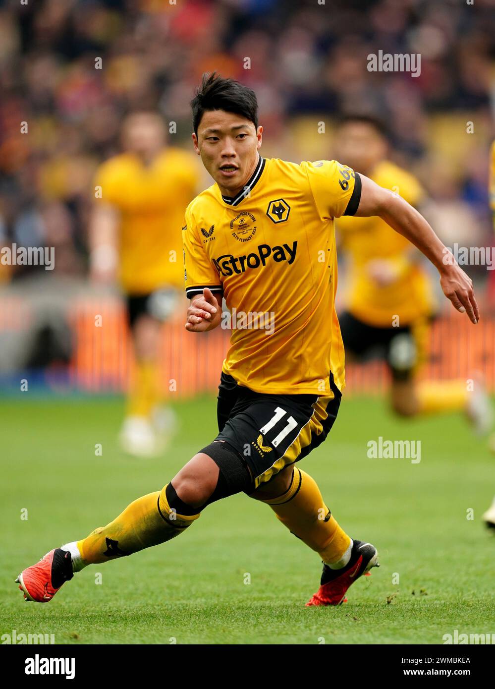 Wolverhampton Wanderers' Hwang Hee-Chan during the Premier League match ...