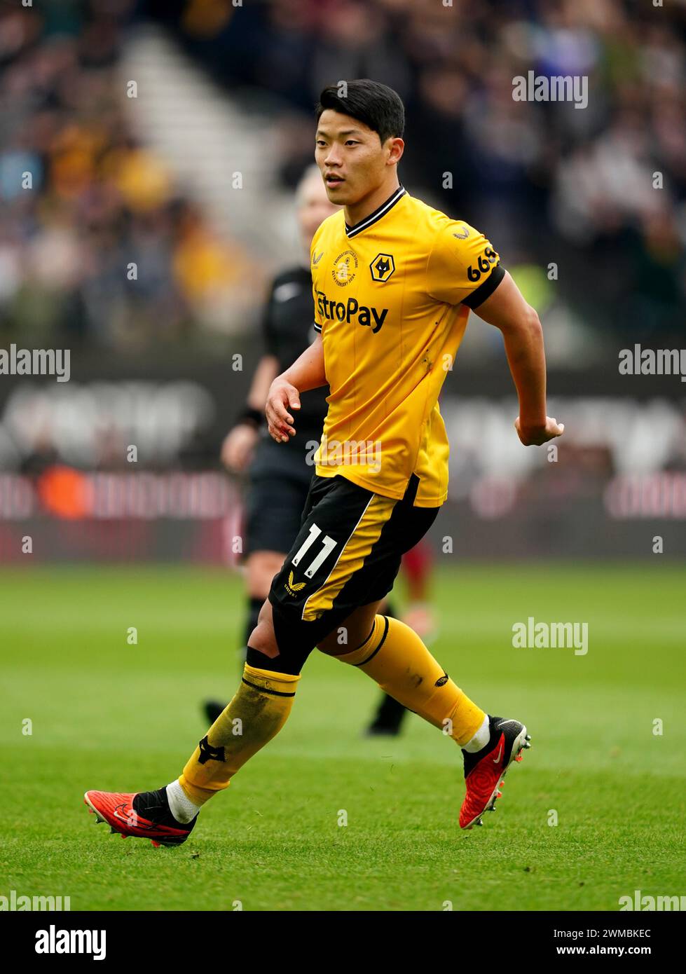 Wolverhampton Wanderers' Hwang Hee-Chan during the Premier League match ...