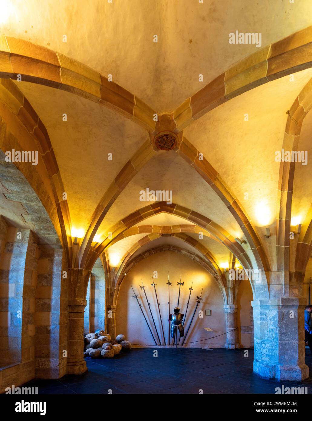 Medieval Castle Vianden in Luxembourg Stock Photo - Alamy