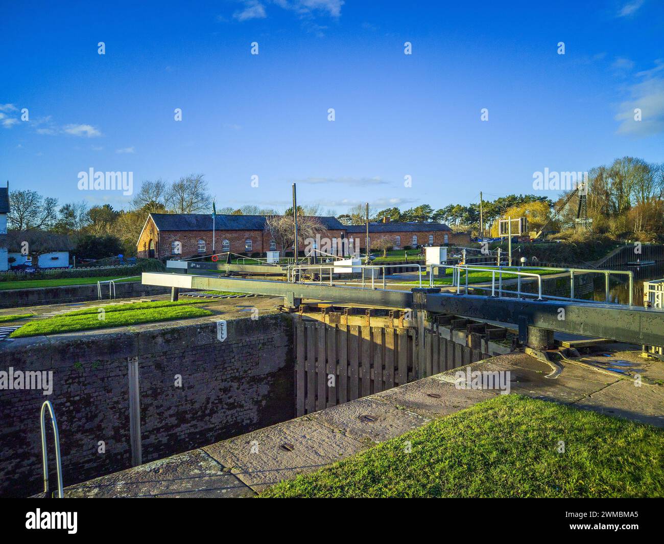 Diglis canal basin junction with river severn worcester worcestershire england uk Stock Photo ...
