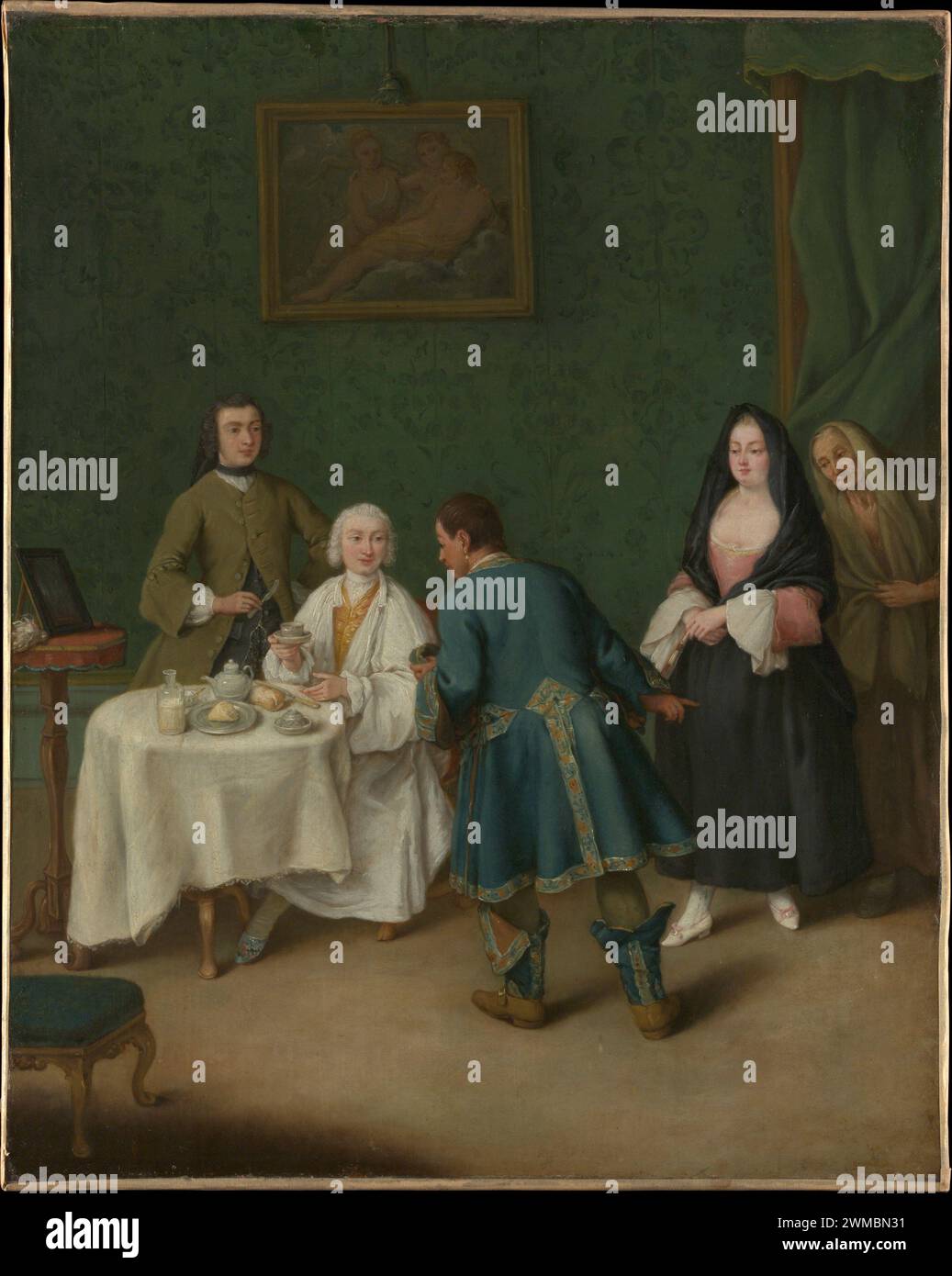 The Temptation Pietro Longhi (Pietro Falca) 1746 Stock Photo - Alamy