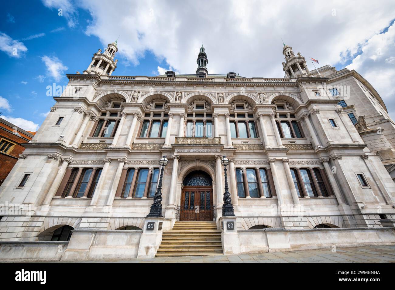 Former City of London School building (1883-1986) at Blackfriars ...