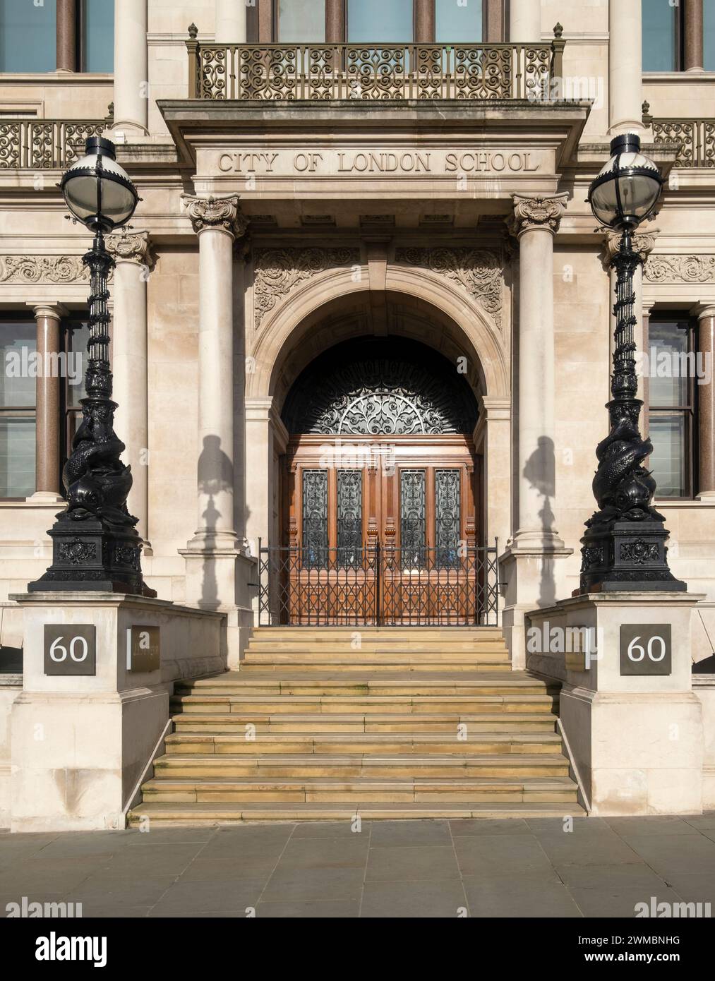 Former City of London School building (1883-1986) at Blackfriars ...