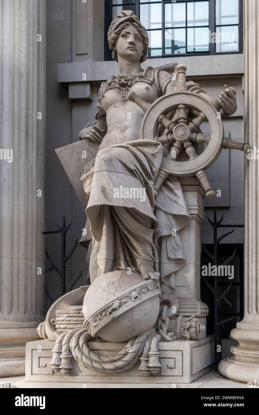 Nautical statue on the former Port of London Authority Building, now ...