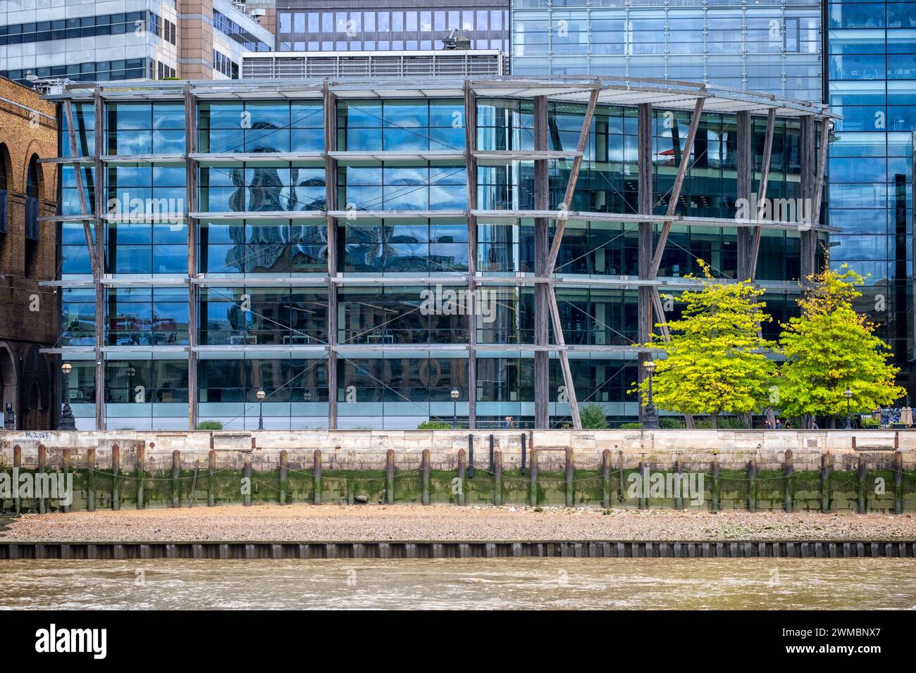 Nomura Building (2009), One Angel Lane, City of London showing the ...