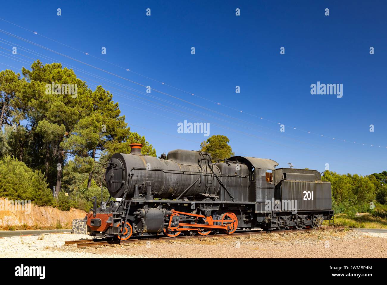 Steam engine, oldest copper mines in the world, Minas de Riotinto ...