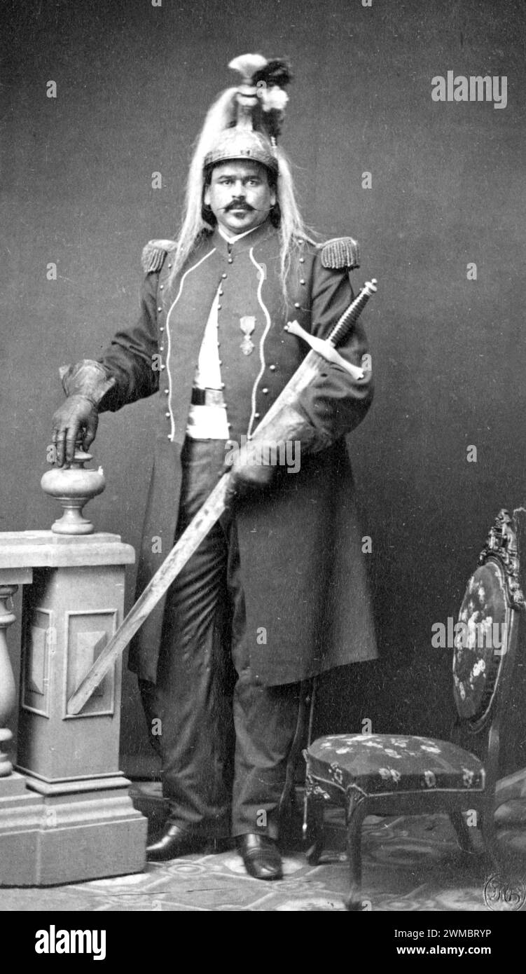 Colonel Routh Goshen, (born Arthur James Caley), billed as the tallest ...