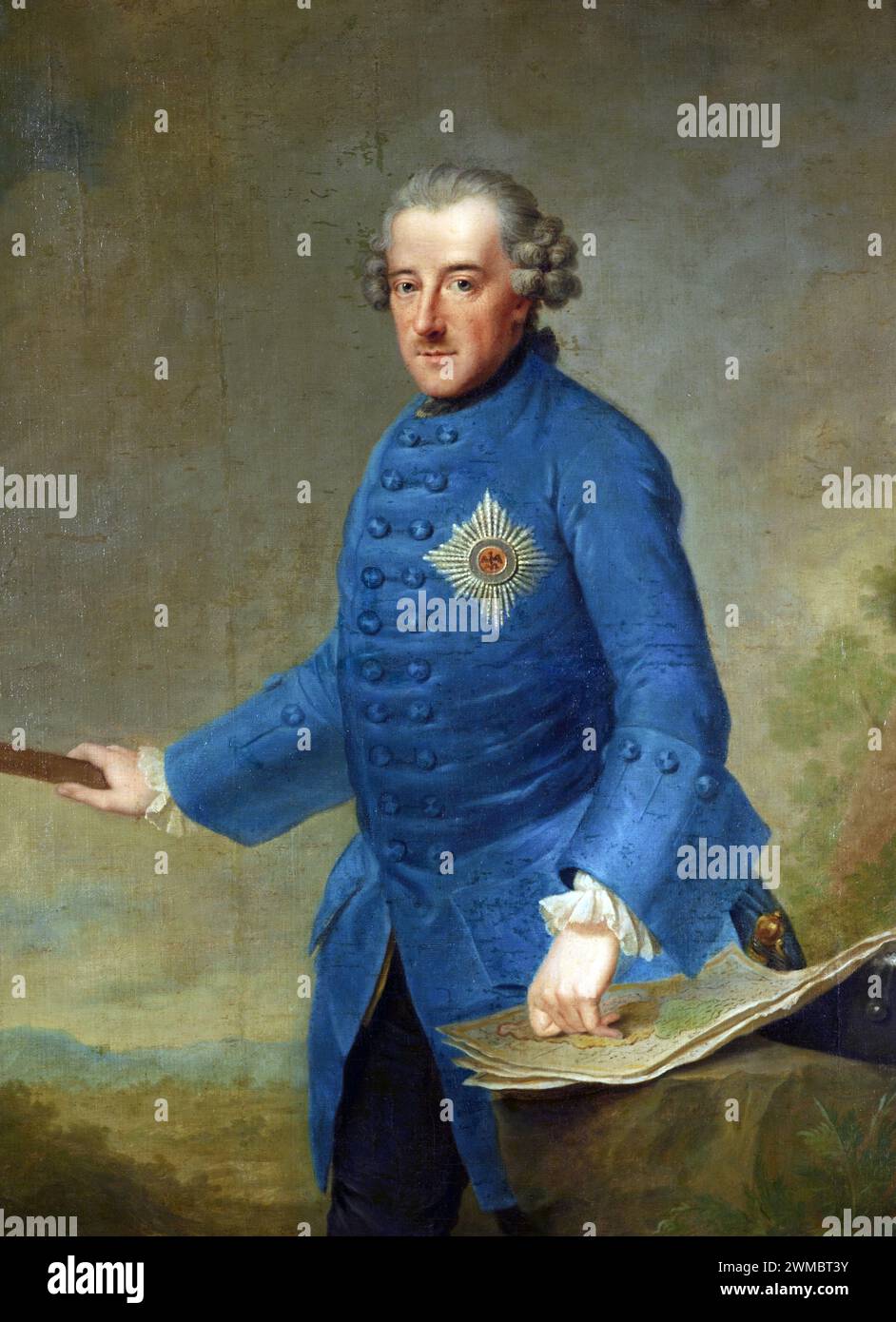 Frederick II (1712 – 1786) King in Prussia from 1740 - 1772 Stock Photo ...