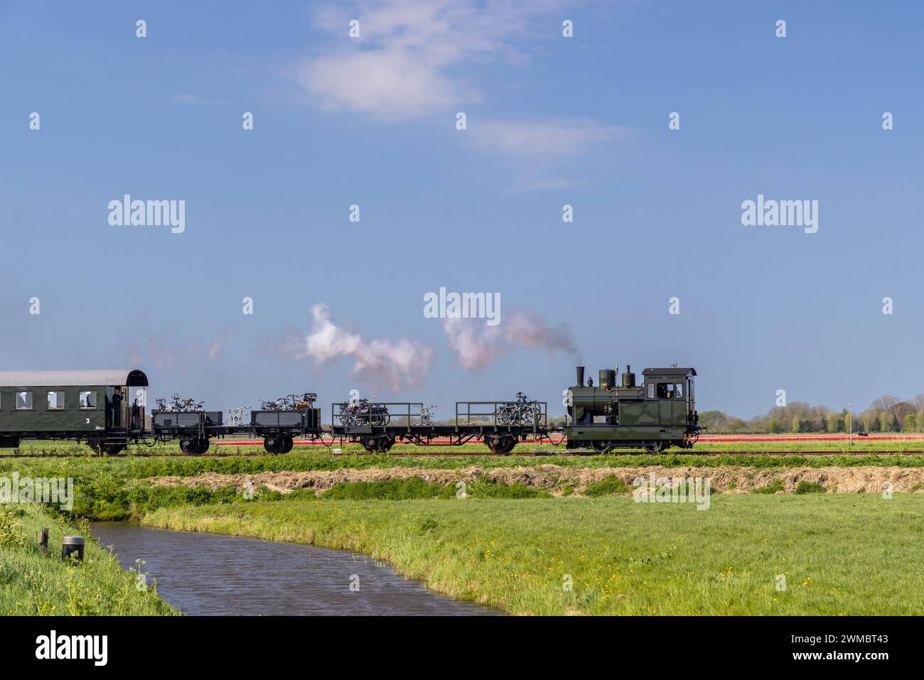 Steam locomotive, Hoorn - Medemblik, Noord Holland, Netherlands Stock ...