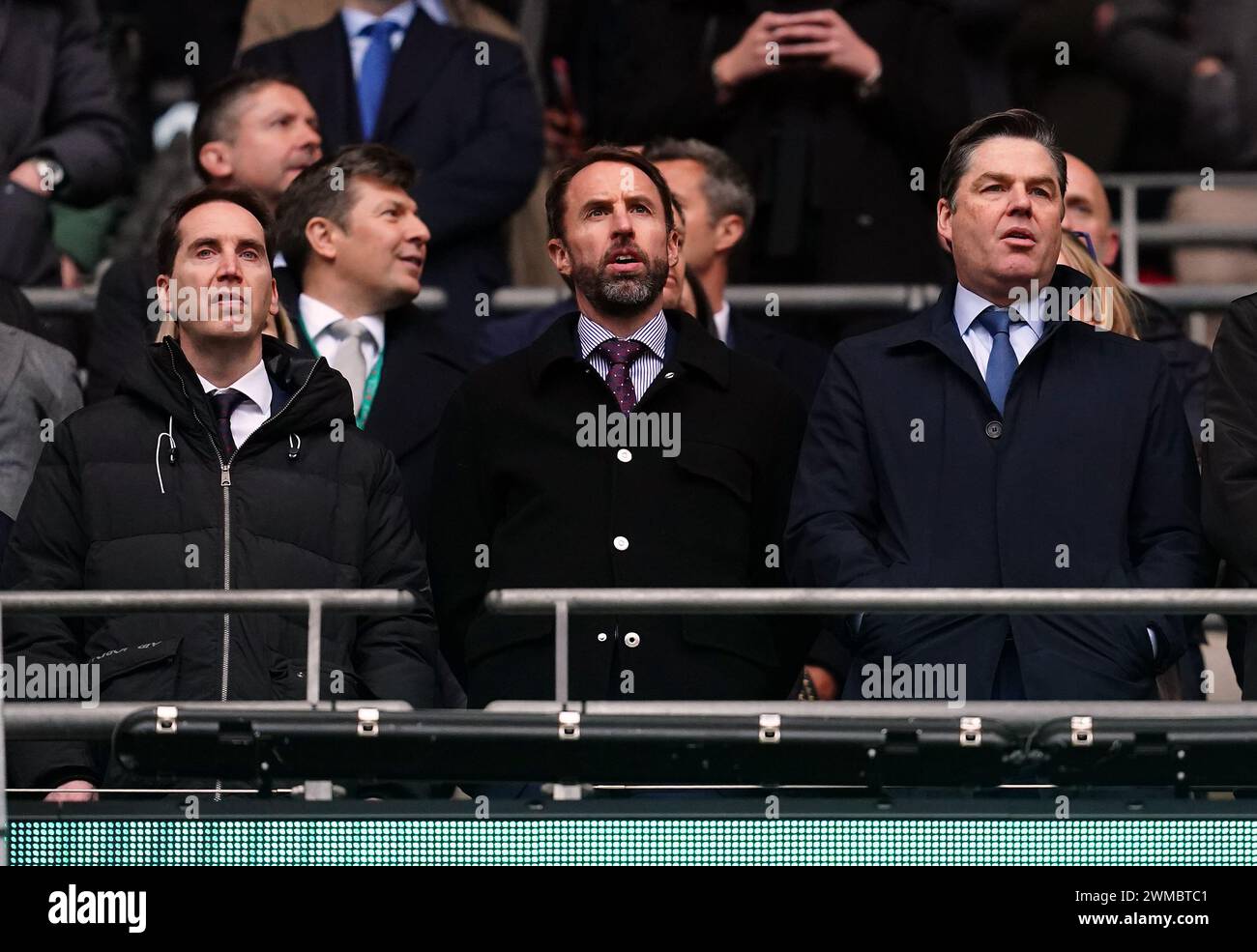 The CEO of the FA Mark Bullingham, England manager Gareth Southgate and ...