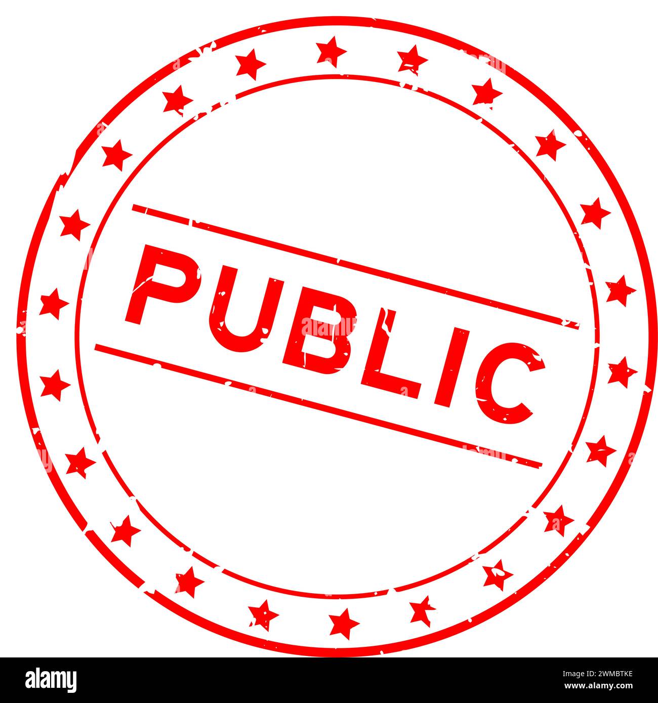 Grunge red public word round rubber seal stamp on white background Stock Vector Image & Art - Alamy