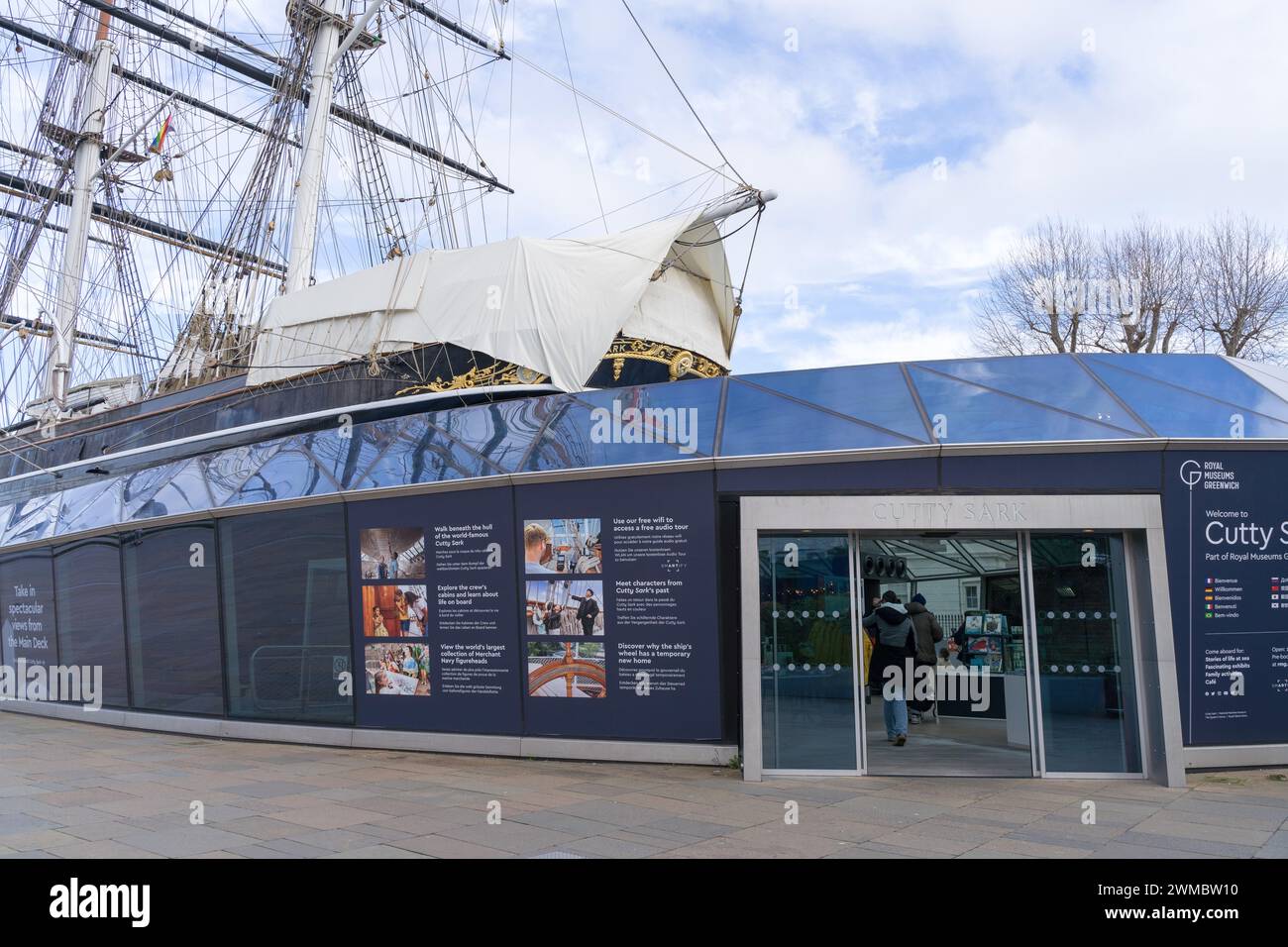 London, UK, 25th February, 2024. Cutty Sark for Royal Museum Greenwich ...