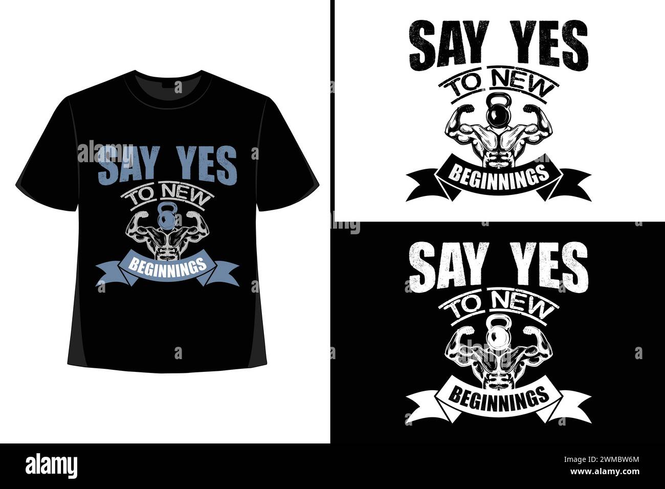 Gym motivational quote with grunge effect and barbell. Workout ...