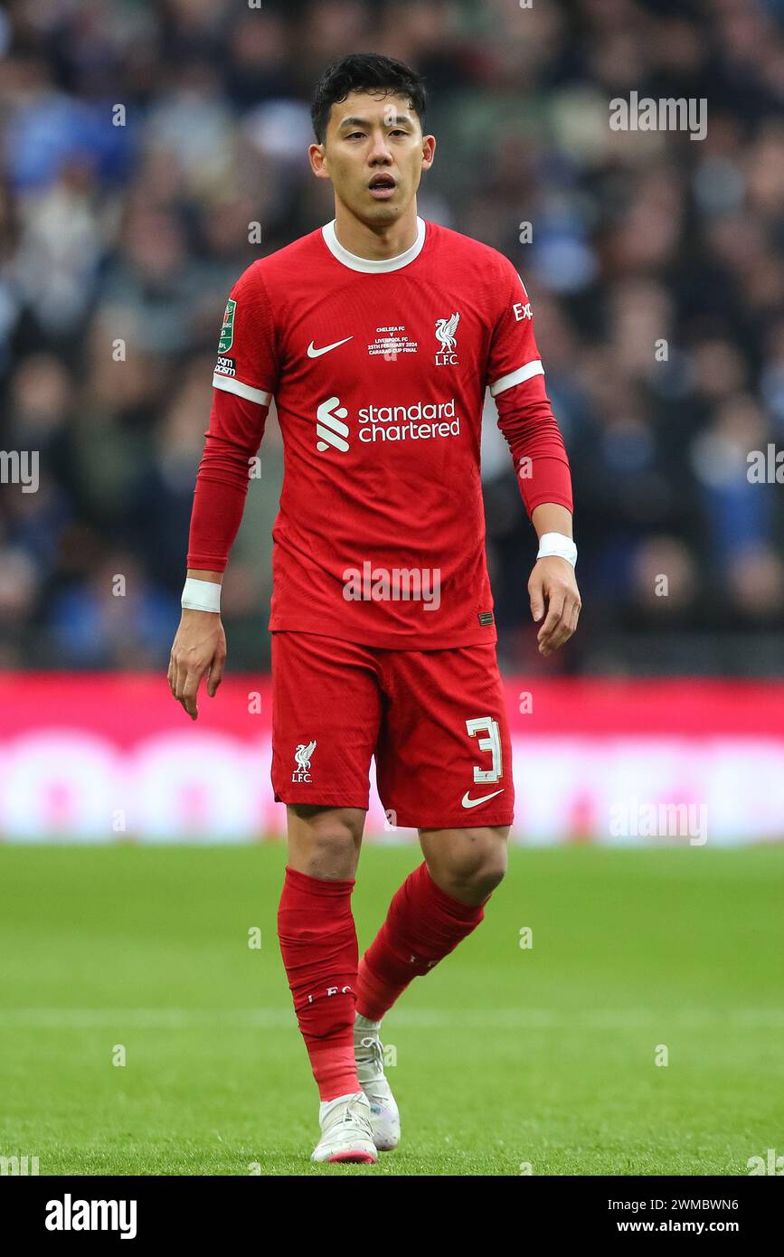 Wataru Endo of Liverpool during the Carabao Cup Final match Chelsea vs ...
