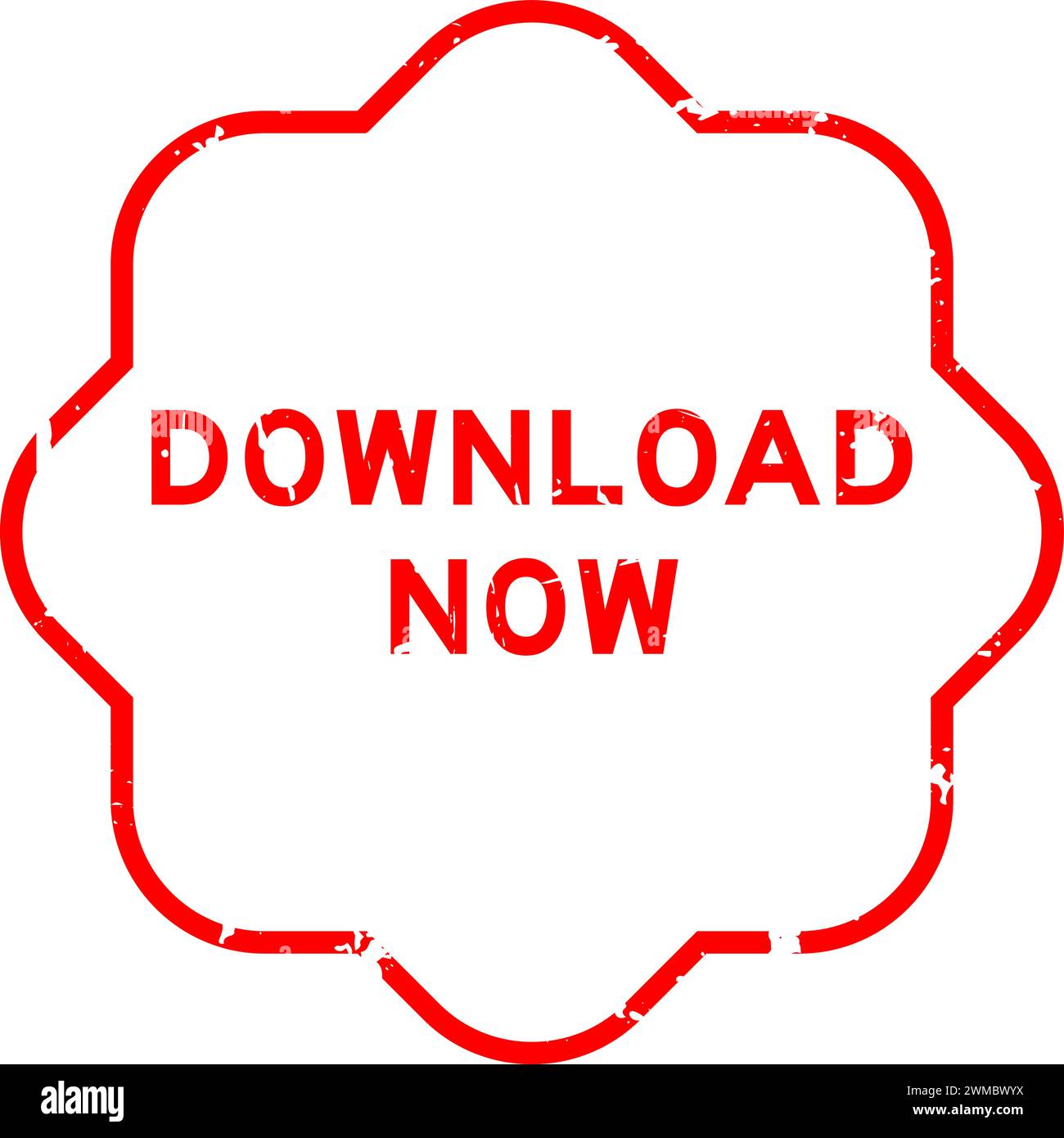 Grunge red download now word rubber seal stamp on white background Stock Vector Image & Art - Alamy