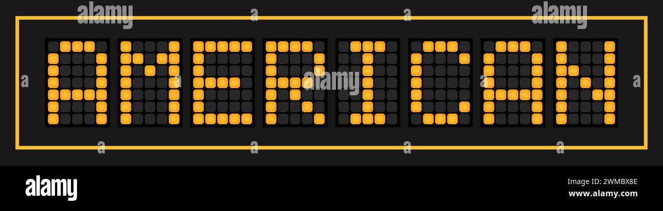 Orange color led banner in word american on black background Stock ...