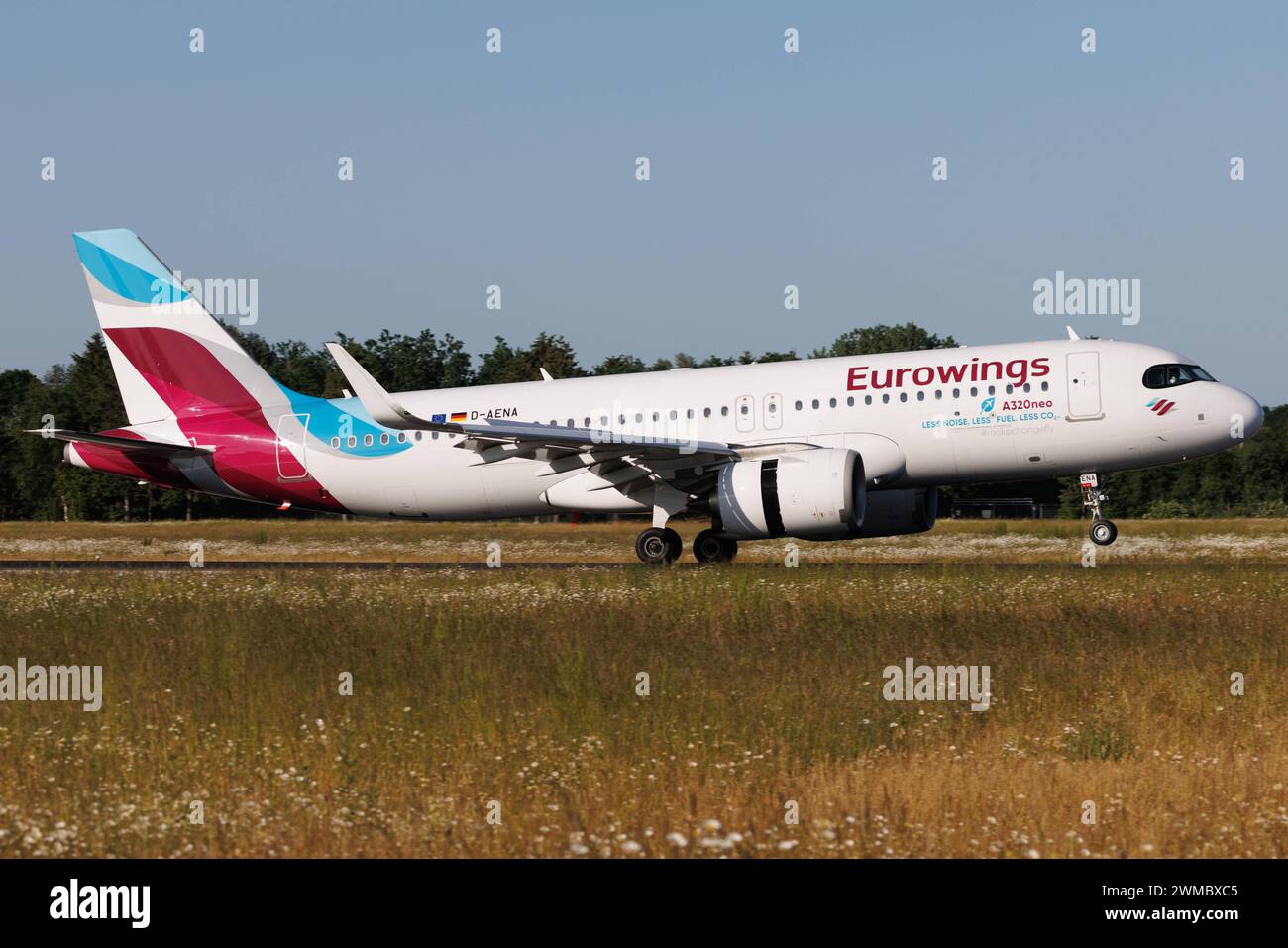 Der Airbus A320-251N A20N der Fluglinie Eurowings EW / EWG mit der ...