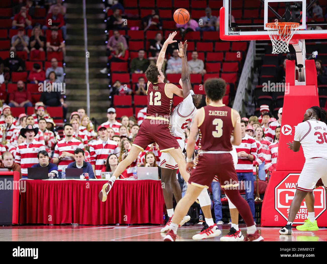 Raleigh, North Carolina, USA. 24th Feb, 2024. Boston College Eagles ...