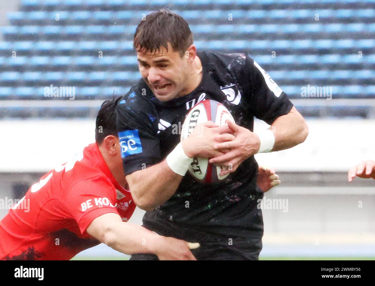 February 25, 2024, Tokyo, Japan - Ricoh Black Rams full back Matt ...
