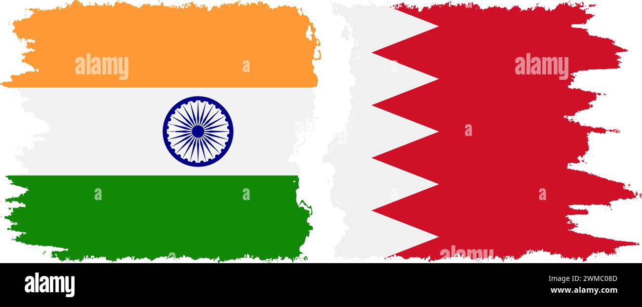 Bahrain india flag hi-res stock photography and images - Alamy