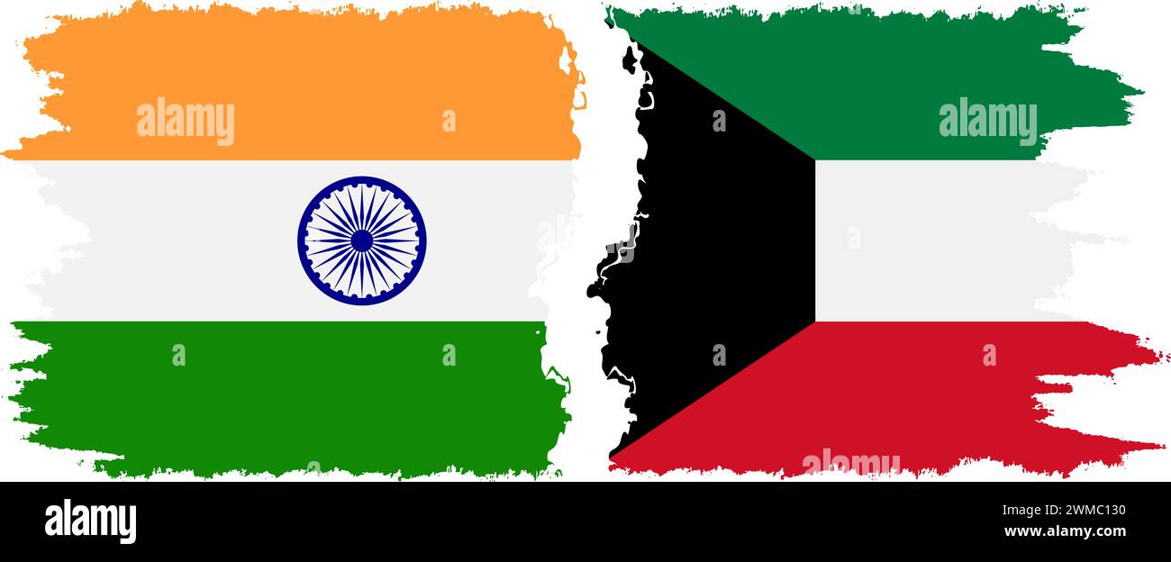 India kuwait flag hi-res stock photography and images - Alamy