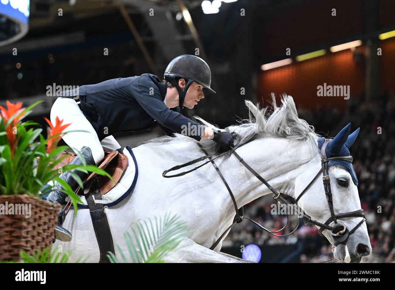 Lars Kersten, Netherlands, on the horse Hallilea during the World Cup ...
