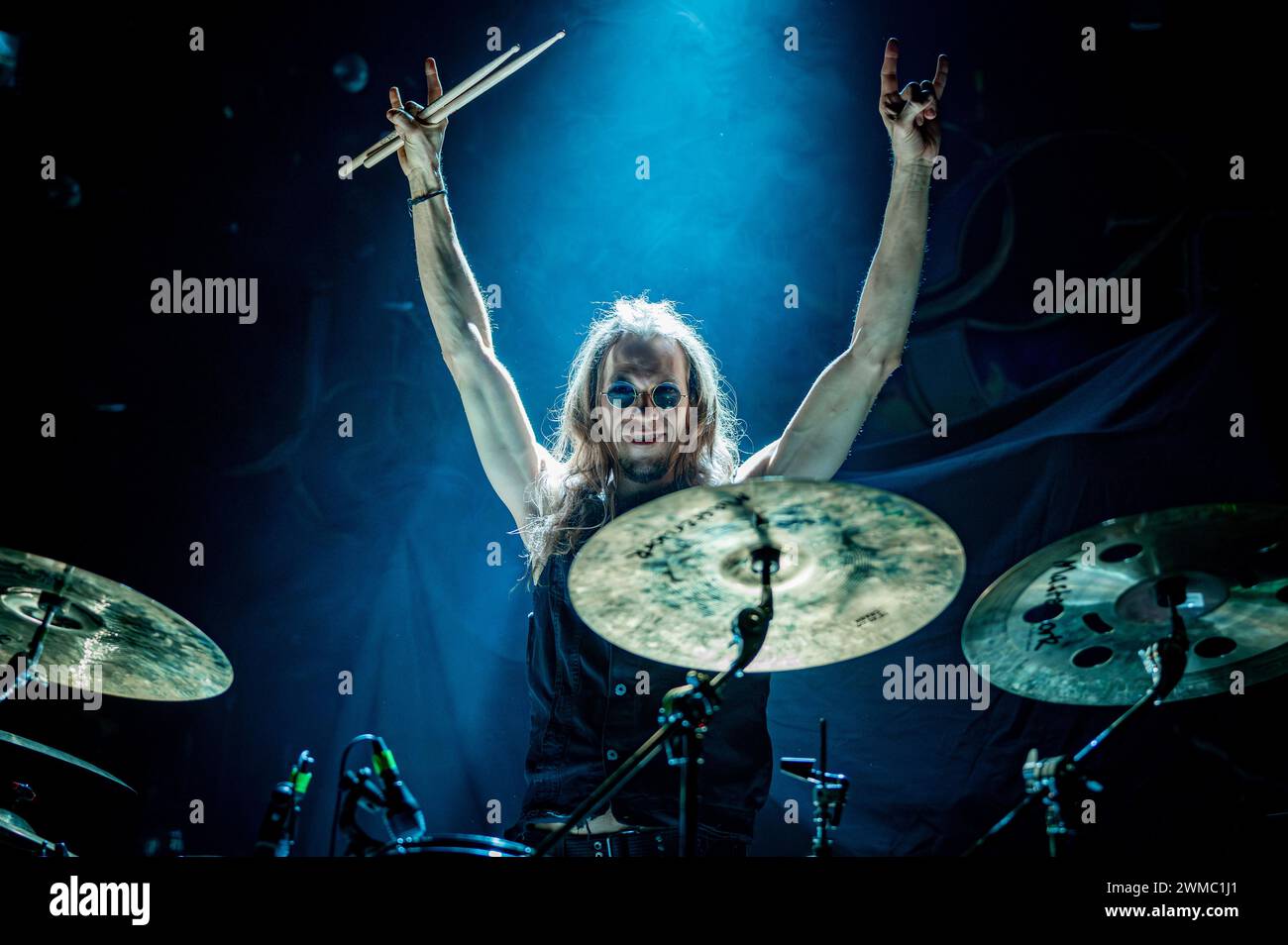 Copenhagen, Denmark. 23rd, February 2024. The Czech power metal band ...