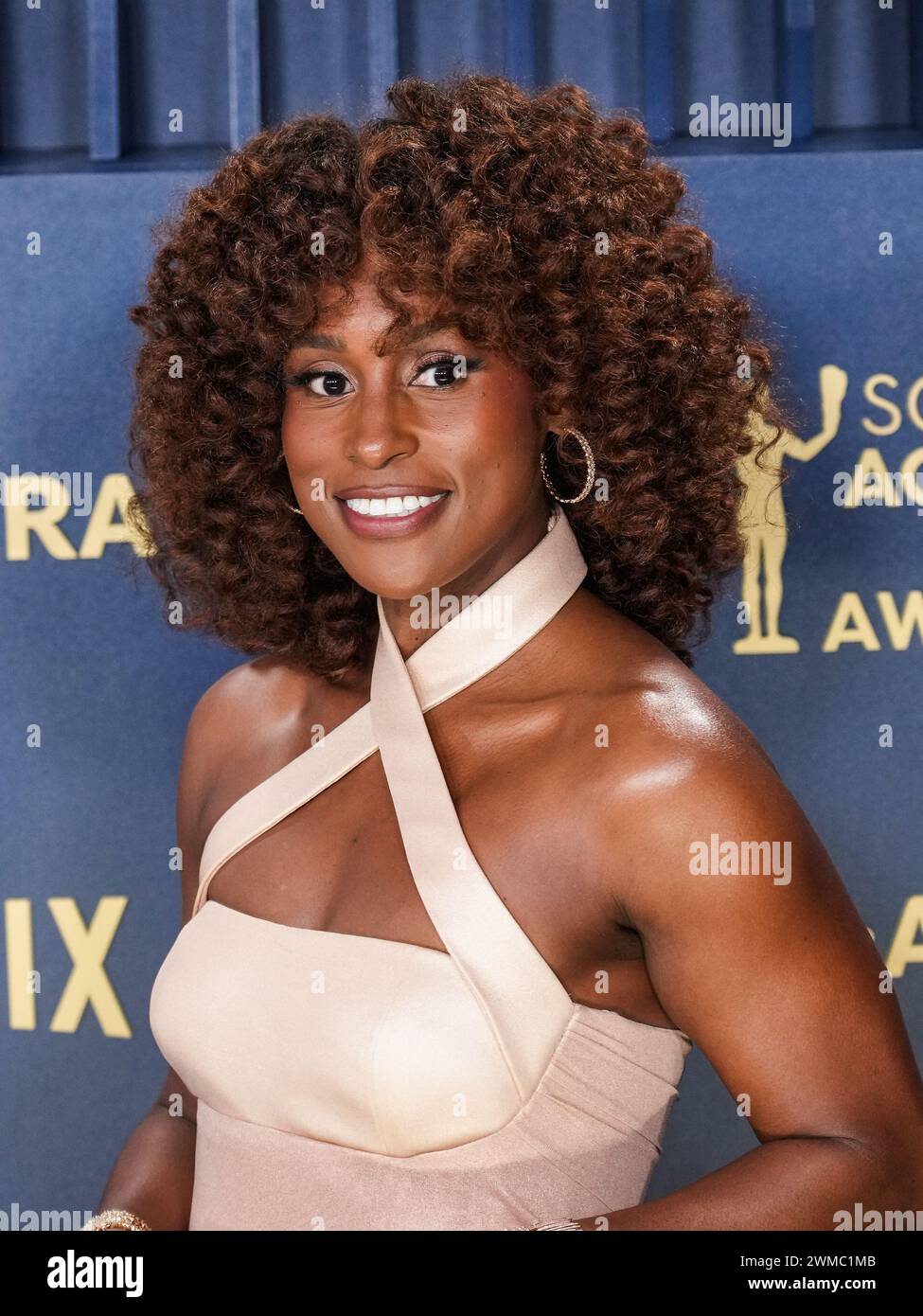 Los Angeles, USA. 24th Feb, 2024. Issa Rae walking on the red carpet at ...