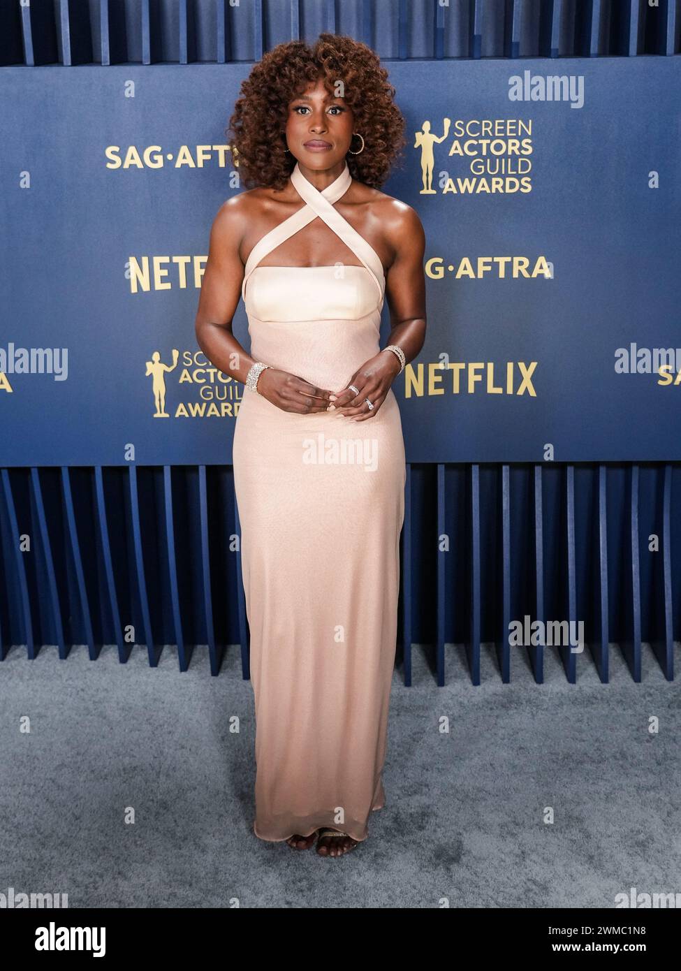 Los Angeles, USA. 24th Feb, 2024. Issa Rae walking on the red carpet at ...