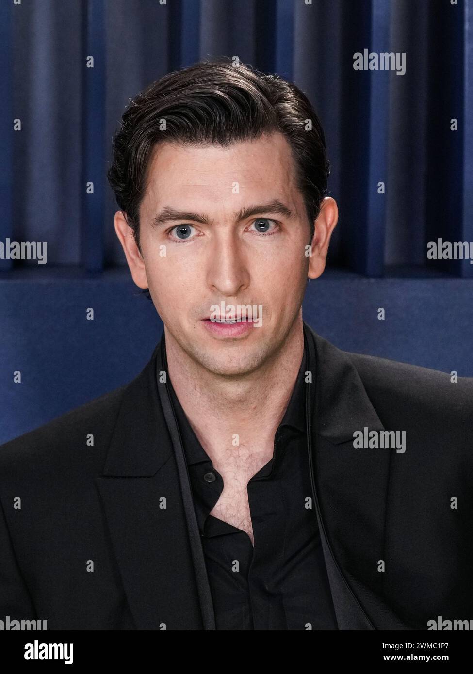 Los Angeles, USA. 24th Feb, 2024. Nicholas Braun walking on the red ...