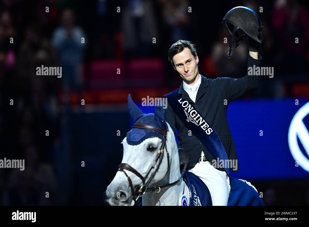 Lars Kersten, Netherlands, on the horse Hallilea won the world cup ...