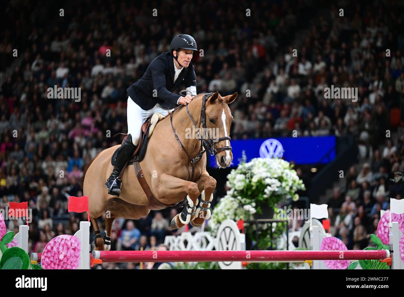 GOTHENBURG, SWEDEN 20240225Henrik von Eckermann, Sweden, on the horse ...