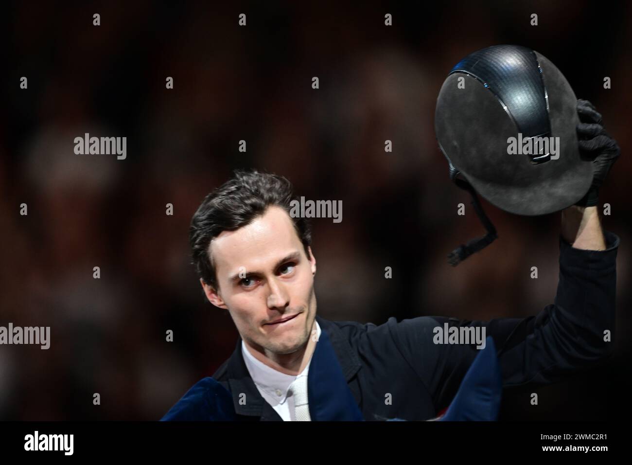Lars Kersten, Netherlands, on the horse Hallilea won the world cup ...