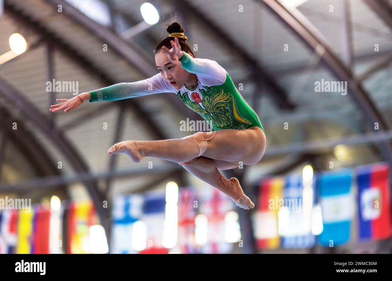 Cottbus, Germany. 25th Feb, 2024. Gymnastics: Olympic qualification ...