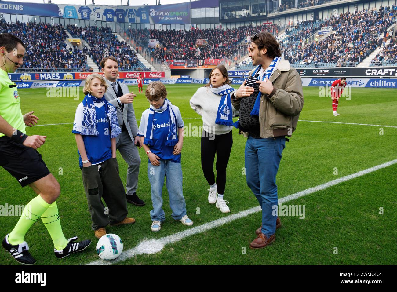 Gent, Belgium. 25th Feb, 2024. Belgian actress Frances Lefebure and ...