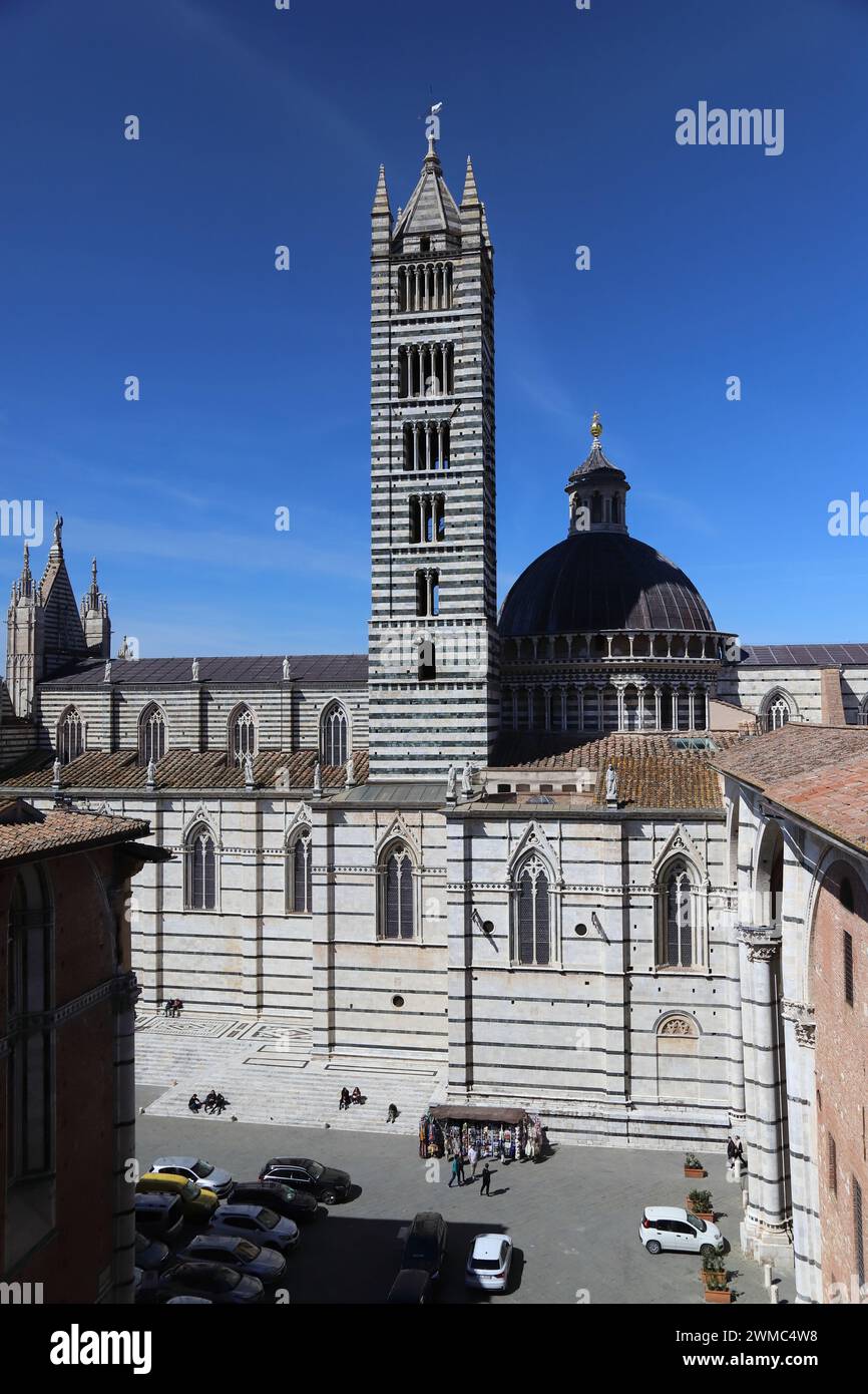 Top of siena cathedral siena hi-res stock photography and images - Alamy