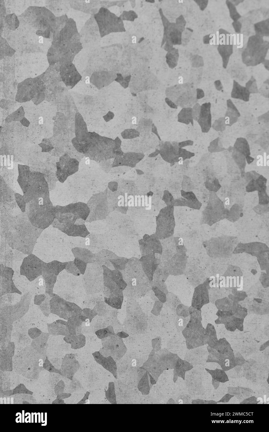 Metallic zinc background. Mottled, camouflage grey texture Stock Photo ...