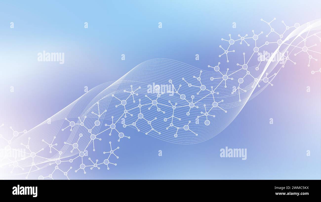 DNA Abstract Background with Deoxyribonucleic Acid Structure and Cell ...