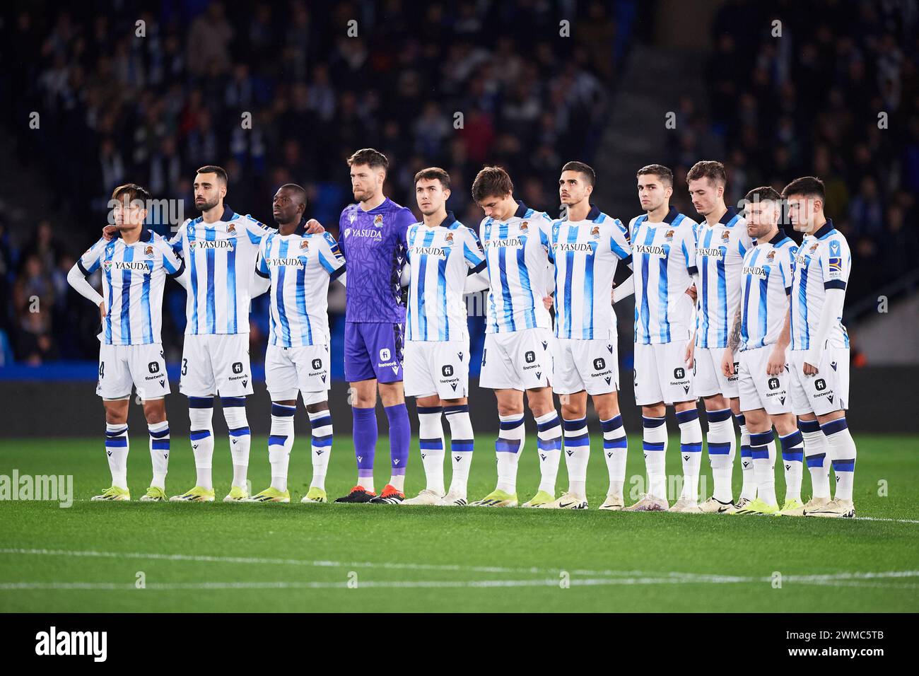 Real Sociedad team group during the LaLiga EA Sports match between Real ...