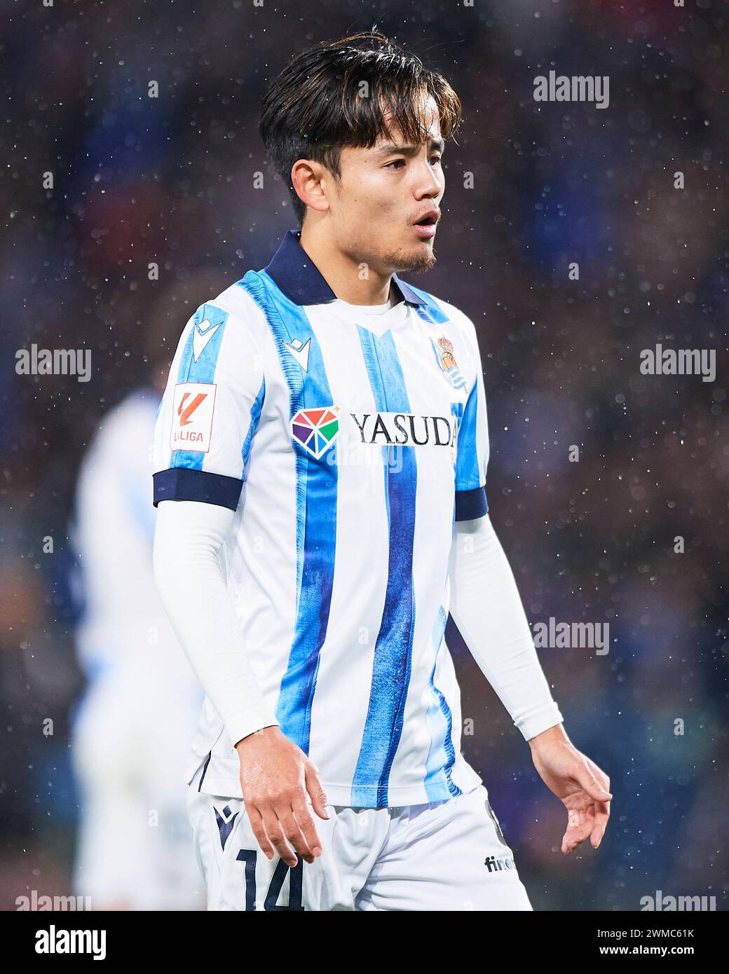 Takefusa Kubo of Real Sociedad looks on during the LaLiga EA Sports ...