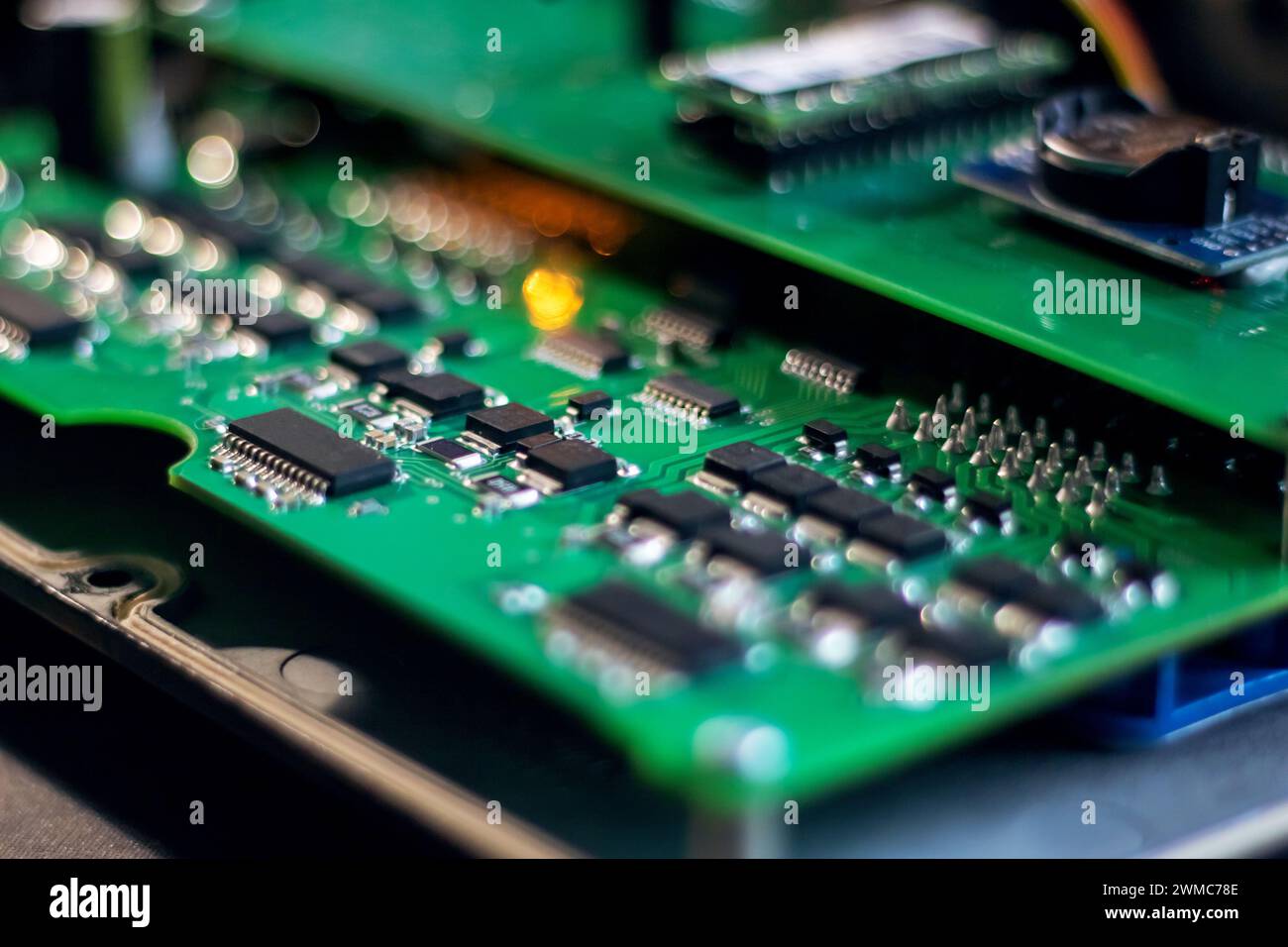 Bokeh electronic circuit close hi-res stock photography and images - Alamy