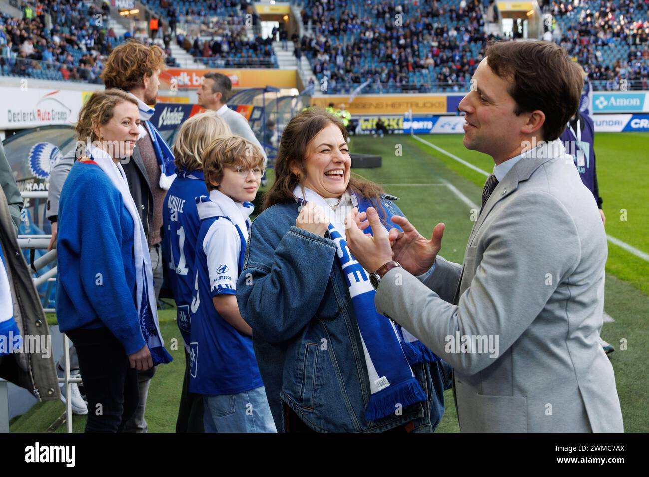 Gent, Belgium. 25th Feb, 2024. Belgian actress Frances Lefebure ...