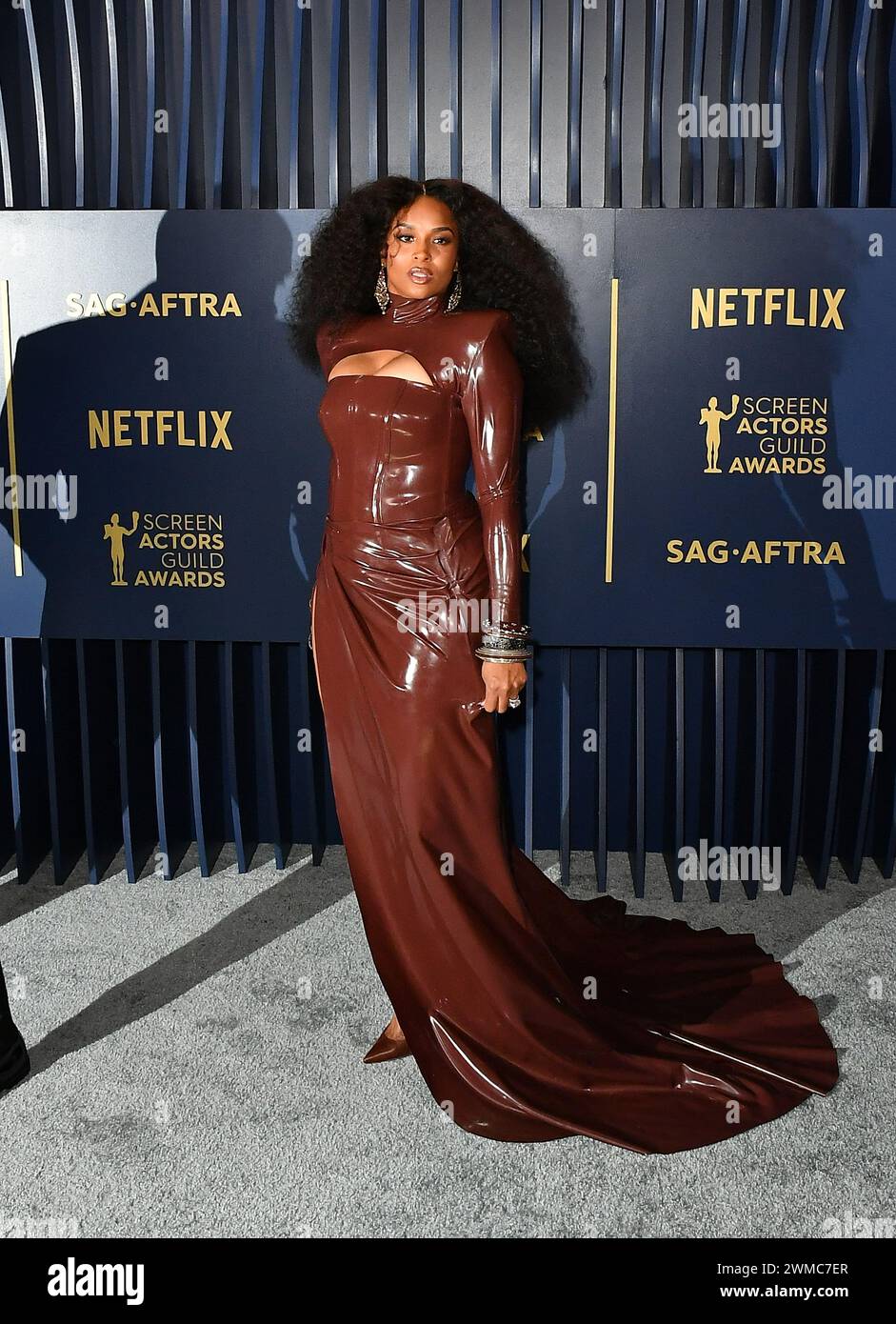 Ciara attends the 30th Annual Screen Actors Guild Awards at Shrine ...