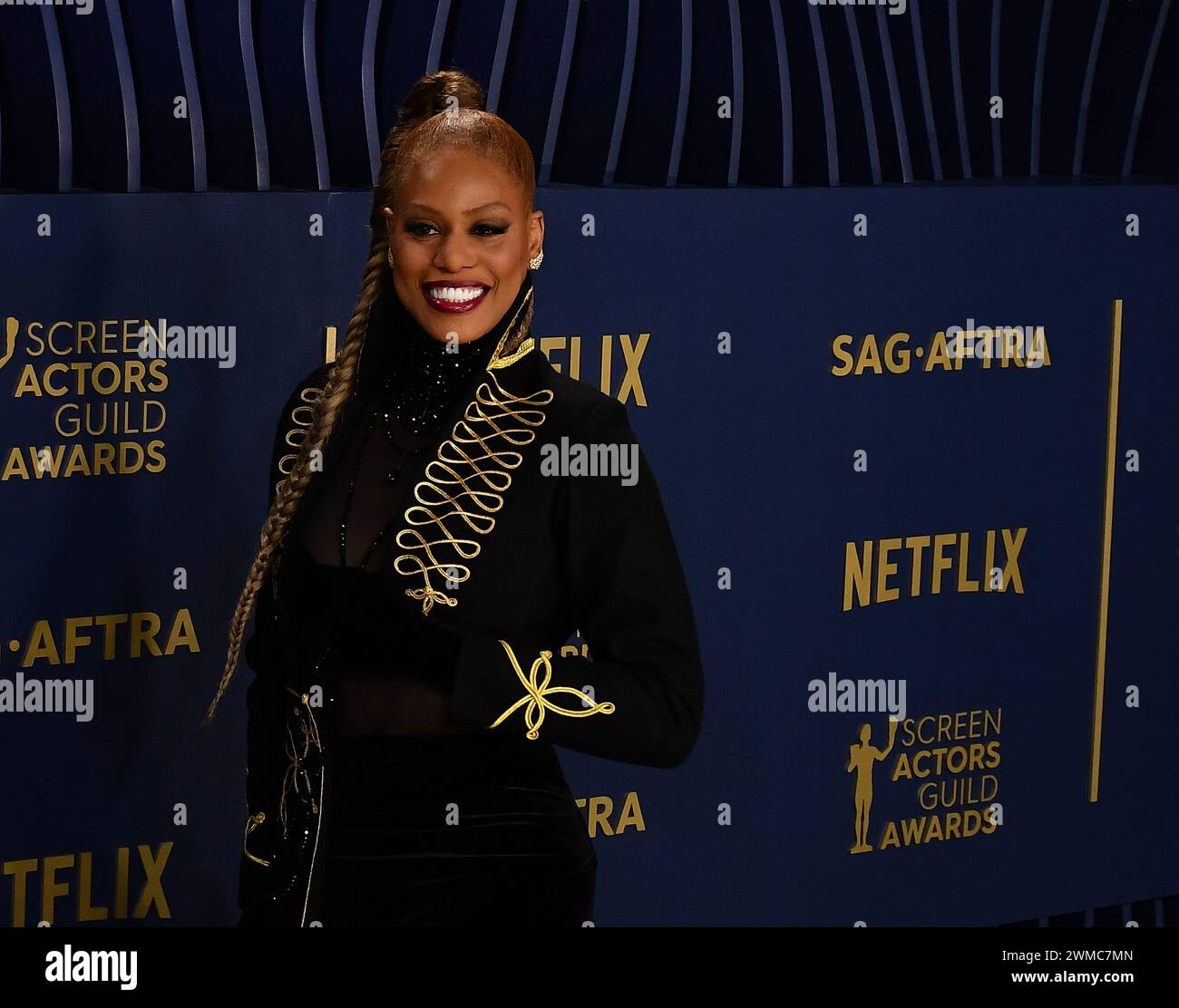 Laverne Cox attends the 30th Annual Screen Actors Guild Awards at ...