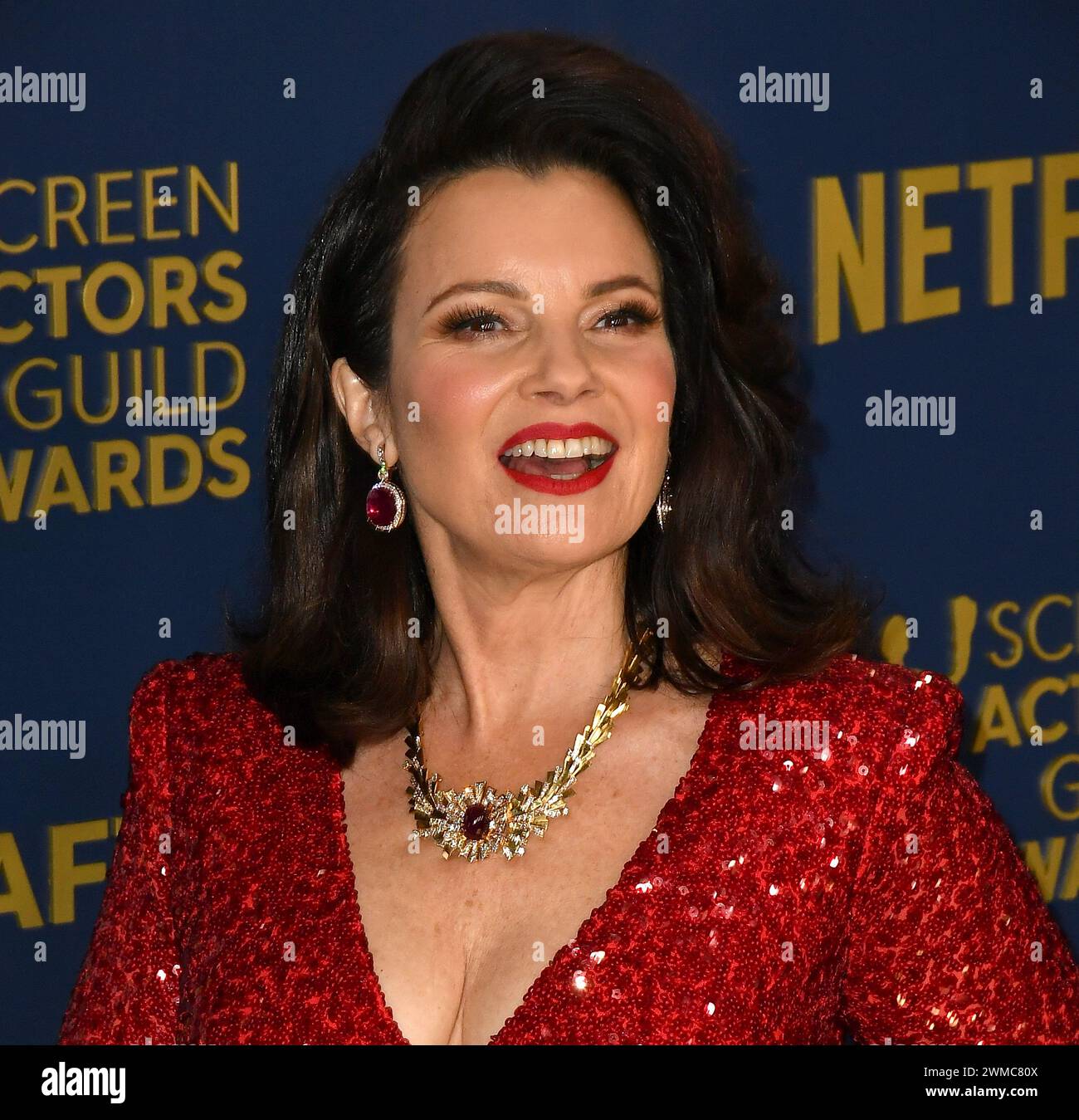 Fran Drescher attends the 30th Annual Screen Actors Guild Awards at ...