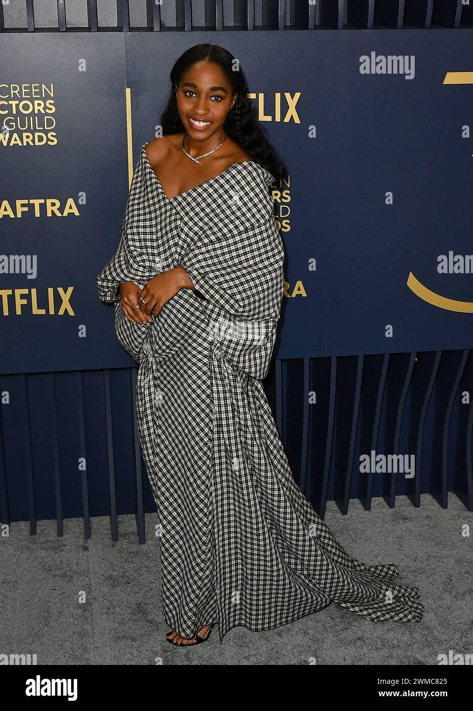 Ayo Edebiri attends the 30th Annual Screen Actors Guild Awards at ...