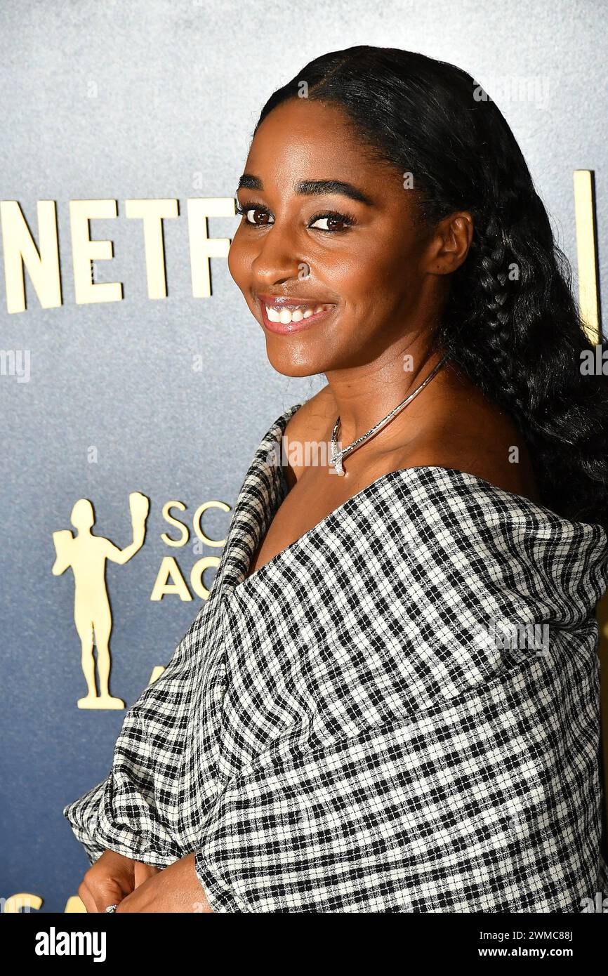 Ayo Edebiri attends the 30th Annual Screen Actors Guild Awards at ...