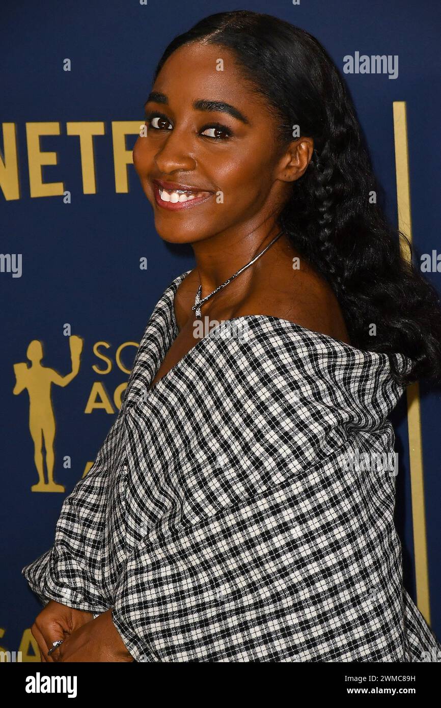 Ayo Edebiri attends the 30th Annual Screen Actors Guild Awards at ...