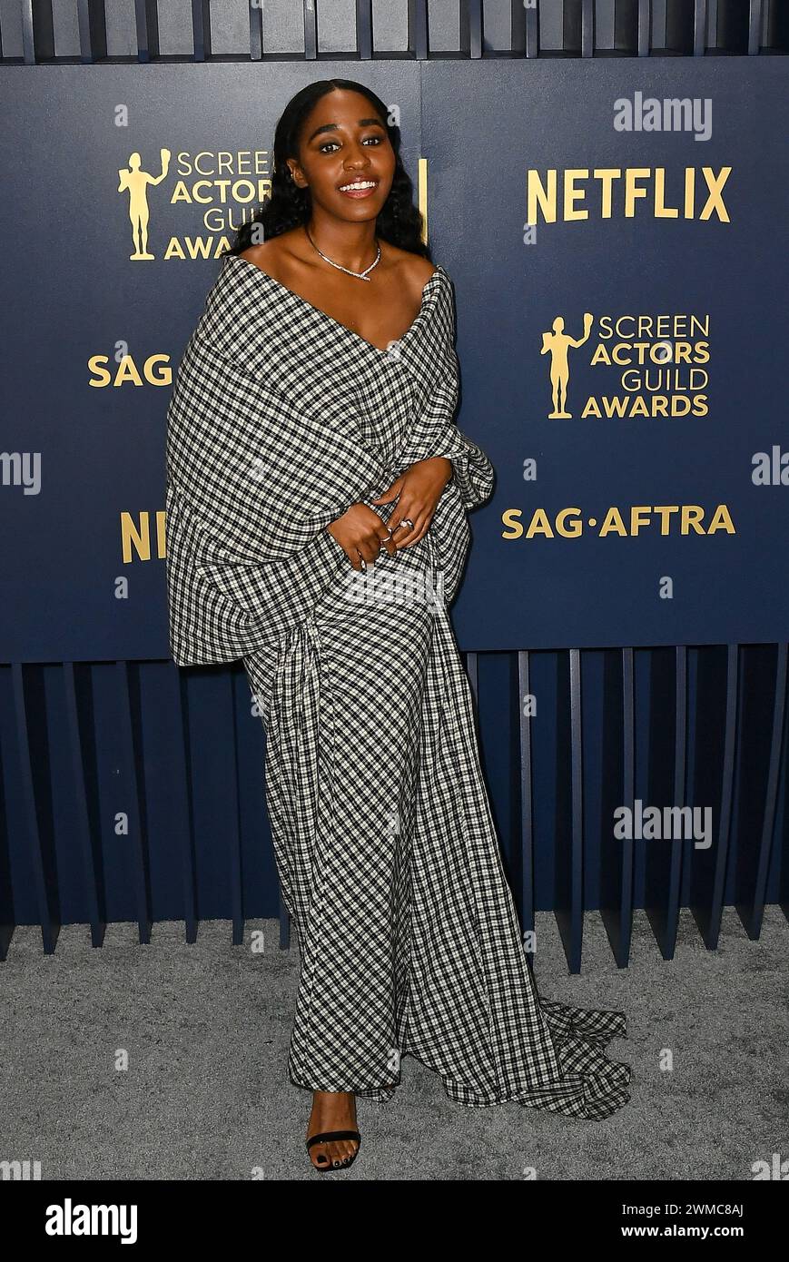 Ayo Edebiri attends the 30th Annual Screen Actors Guild Awards at ...