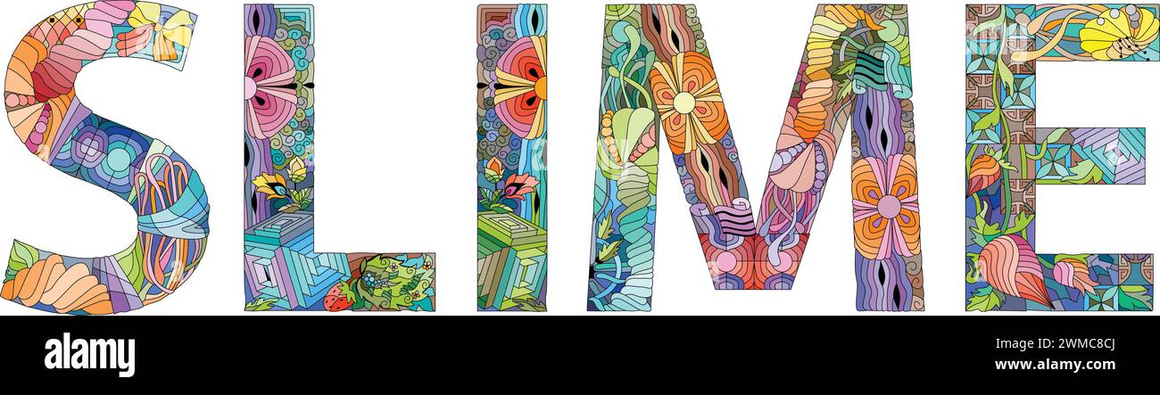 Slime alphabet hi-res stock photography and images - Alamy